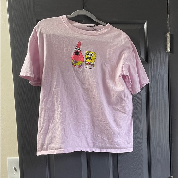 Nickelodeon | Shirts | Nickelodeon Light Pink Spongebob And Patrick ...